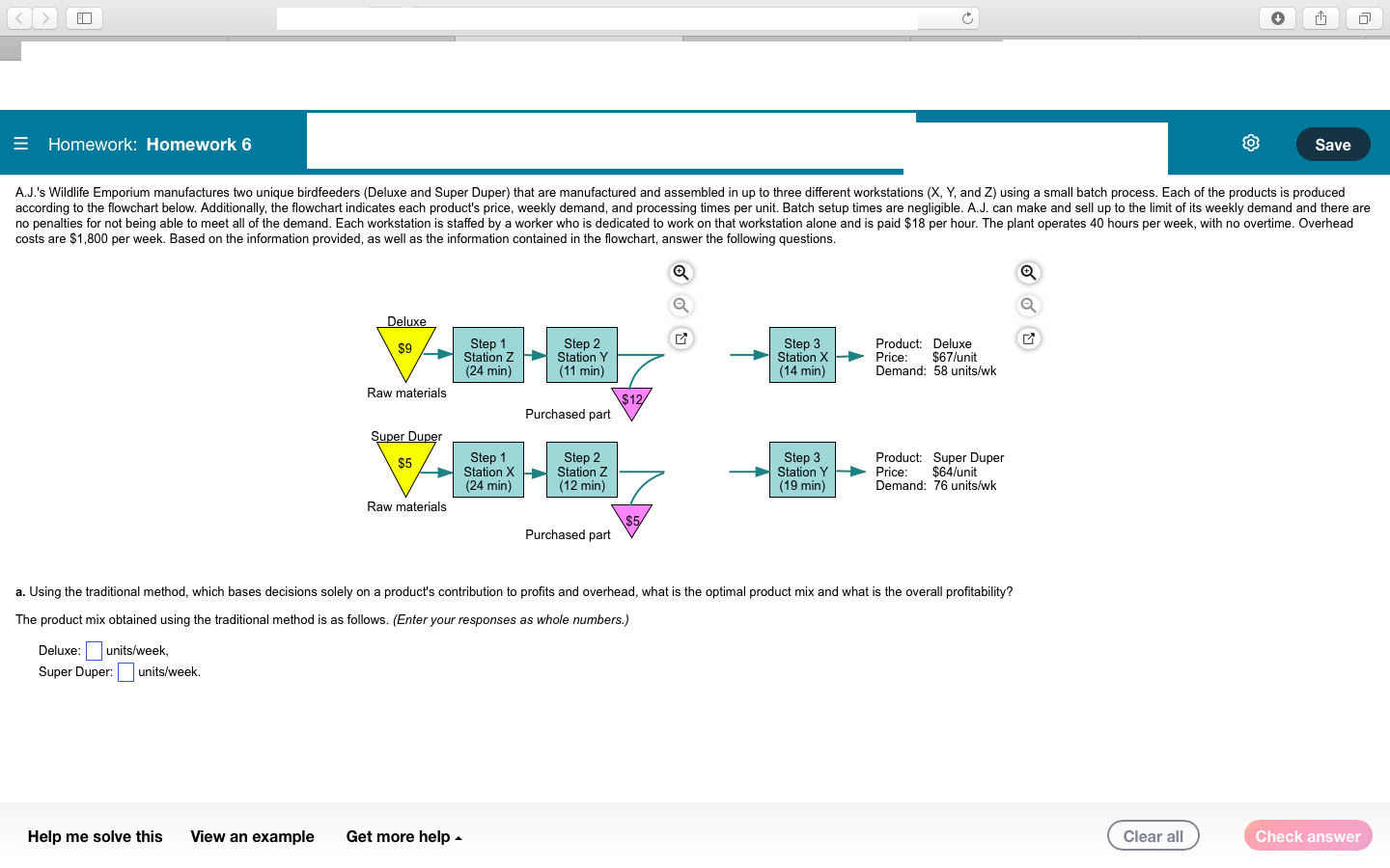 Solved b. Using the bottleneck-based method, what is the | Chegg.com