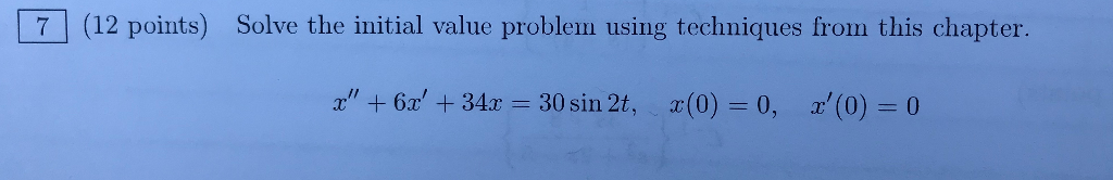 Solved Using LaPlace transform, unit step function. impulse | Chegg.com