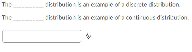 Solved The distribution is an example of a discrete | Chegg.com