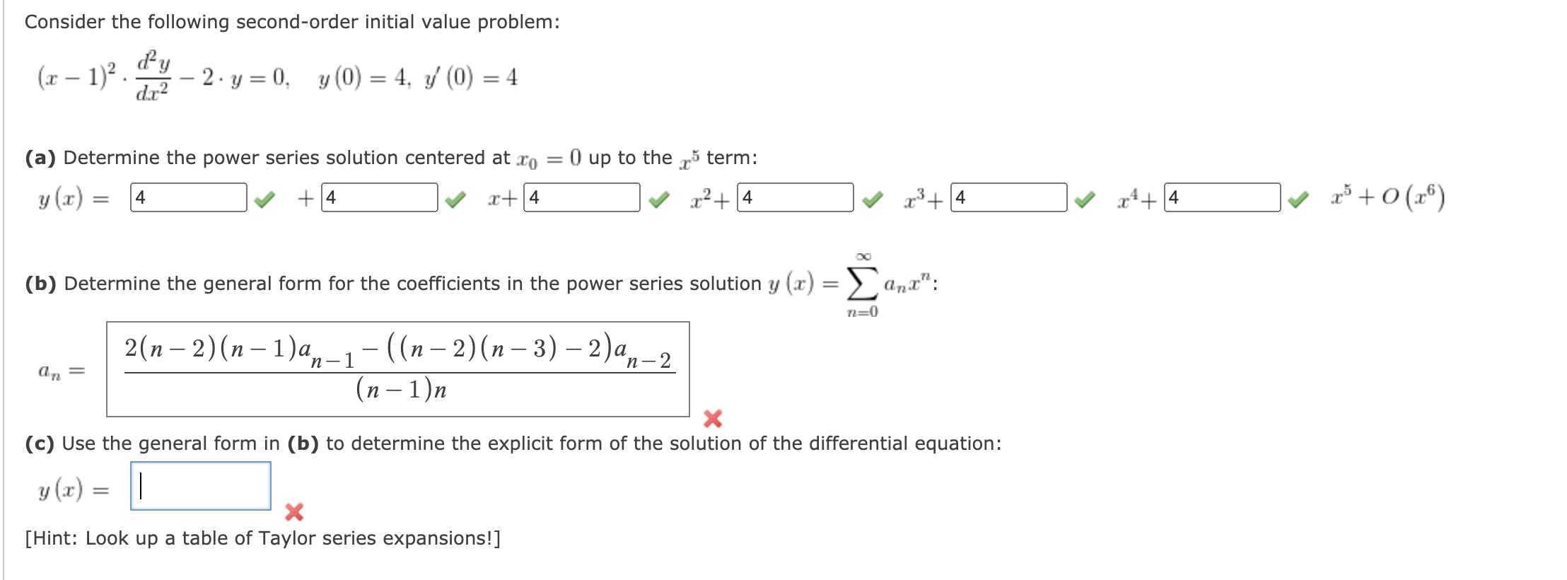 Solved Consider the following second-order initial value | Chegg.com