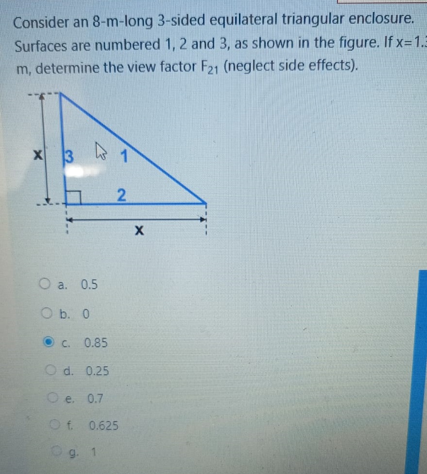 Solved Consider an 8-m-long 3-sided equilateral triangular | Chegg.com