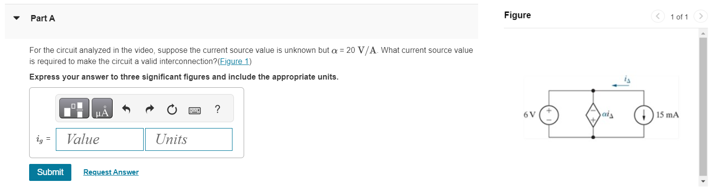 Solved Part AFigureFor the circuit analyzed in the video, | Chegg.com