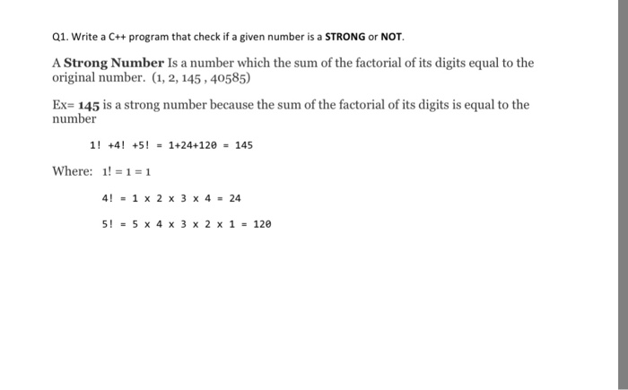 Solved Q1 Write A C Program That Check If A Given Number