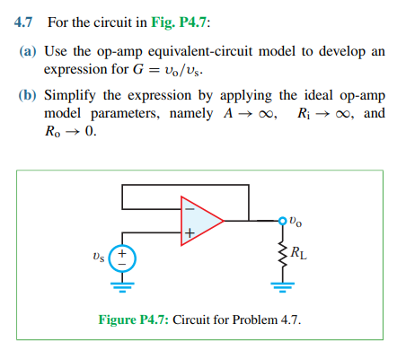 Solved 4.1 An op amp with an open-loop gain of 106 and Vcc = | Chegg.com
