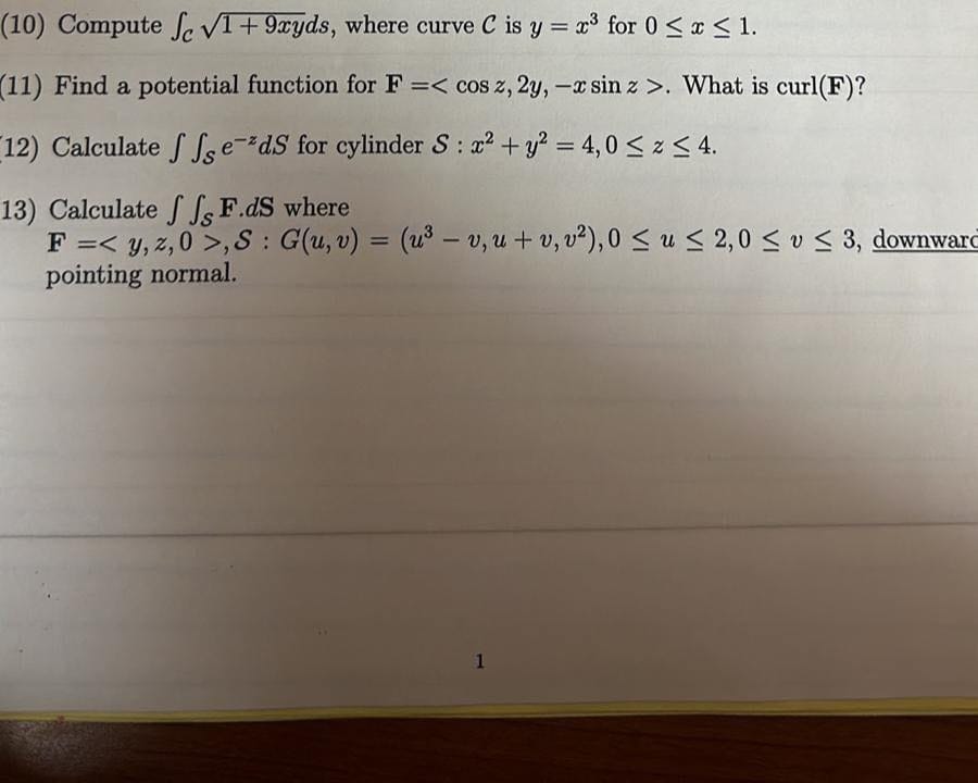 Solved can you answer 11,12 ﻿and 13 ﻿please(11) ﻿Find a | Chegg.com