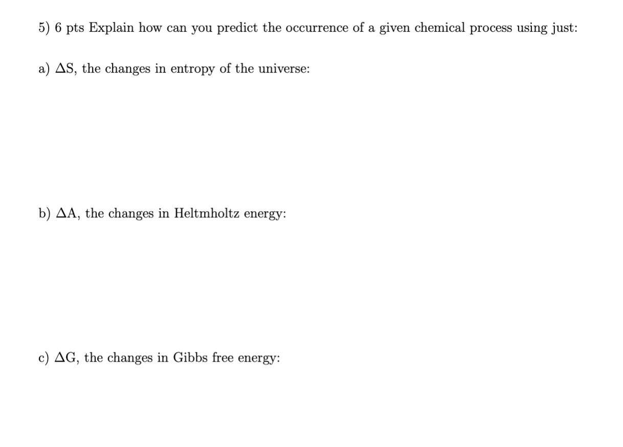 Solved 5) 6 pts Explain how can you predict the occurrence | Chegg.com