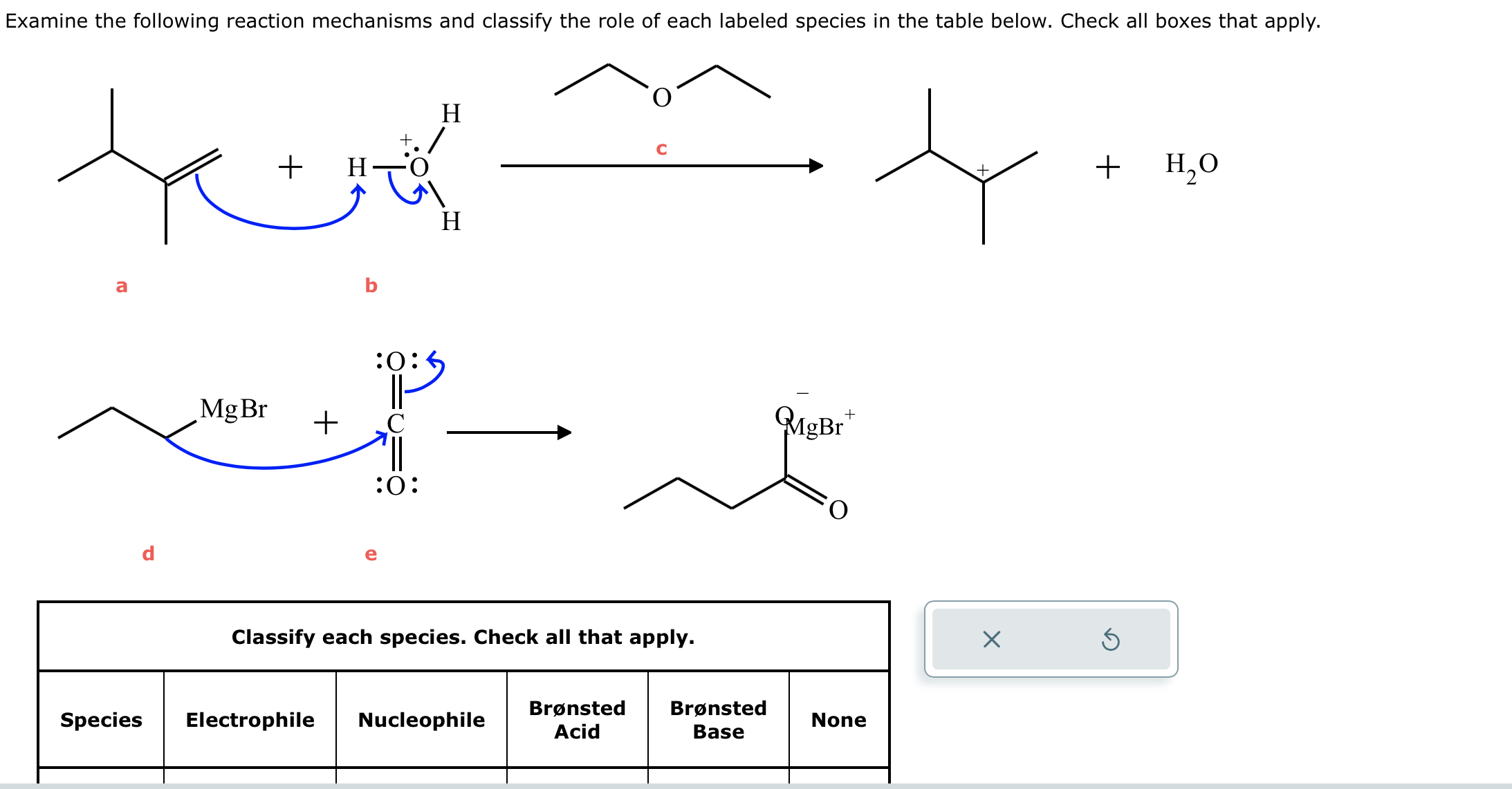Solved Examine the following reaction mechanisms and | Chegg.com