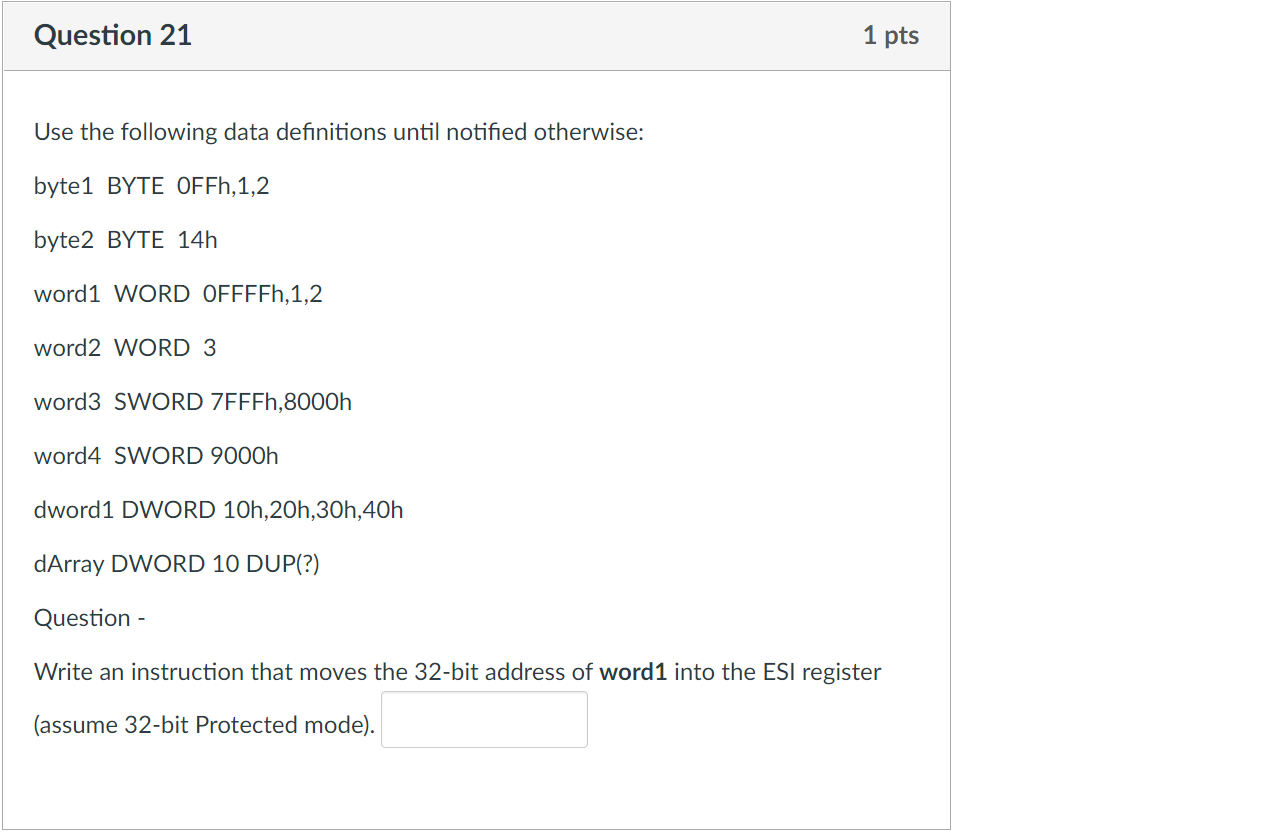 Solved Use the following data definitions until notified | Chegg.com Solved Use the following data definitions until notified | Chegg.com