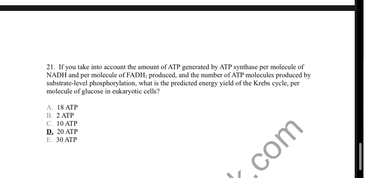 Solved If you take into account the amount of ATP generated | Chegg.com