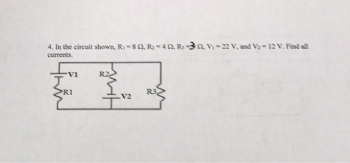 Solved In the circuit shown, R_1 = 8 Ohm, R_2 = 4 Ohm, R_3 = | Chegg.com