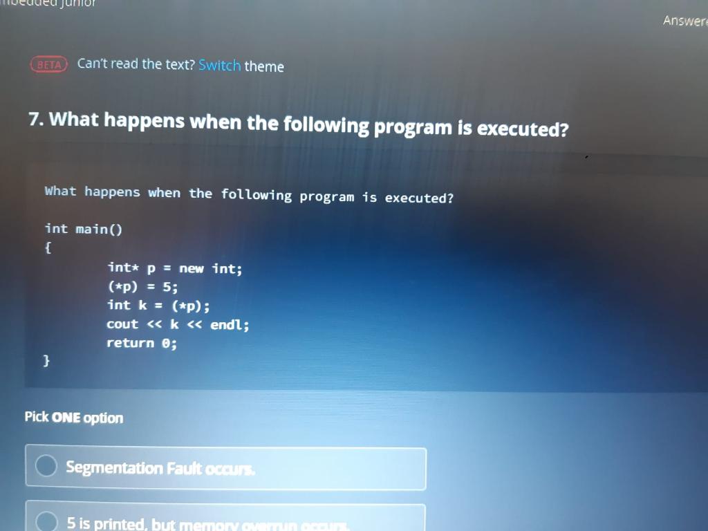 Solved BETA Can't read the text? Switch theme 7. What | Chegg.com