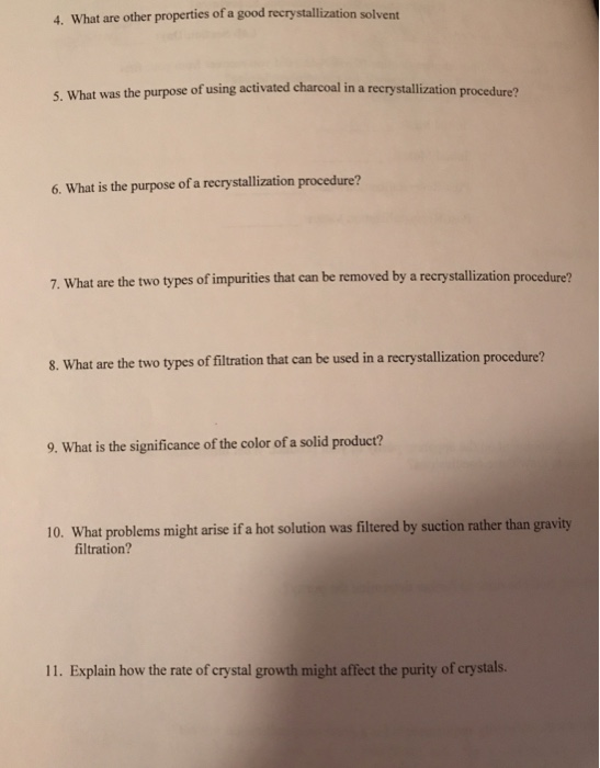 Solved 4. What are other properties of a good | Chegg.com