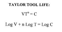 Solved Taylor’s Tool Life Equation Please show ALL | Chegg.com