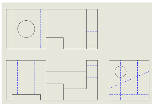 Solved Please create 3D sketch for the following multi‐view | Chegg.com