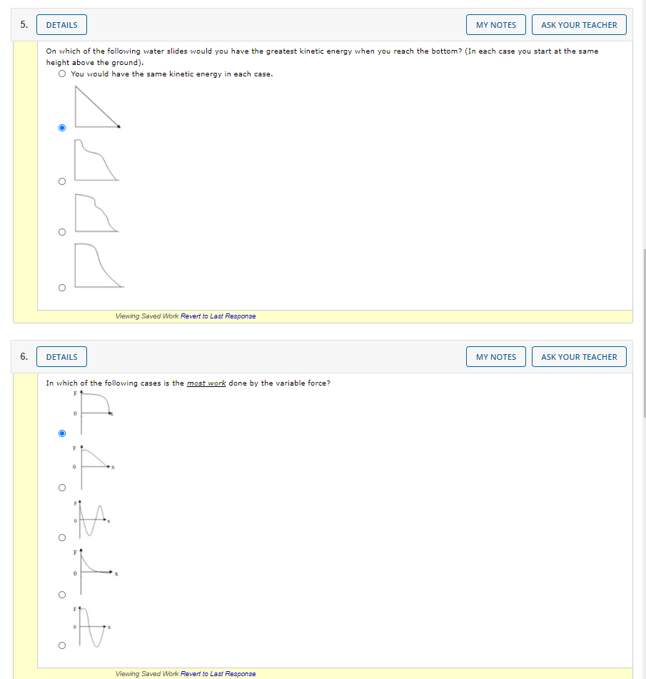 Solved 5. DETAILS MY NOTES ASK YOUR TEACHER On which of the | Chegg.com