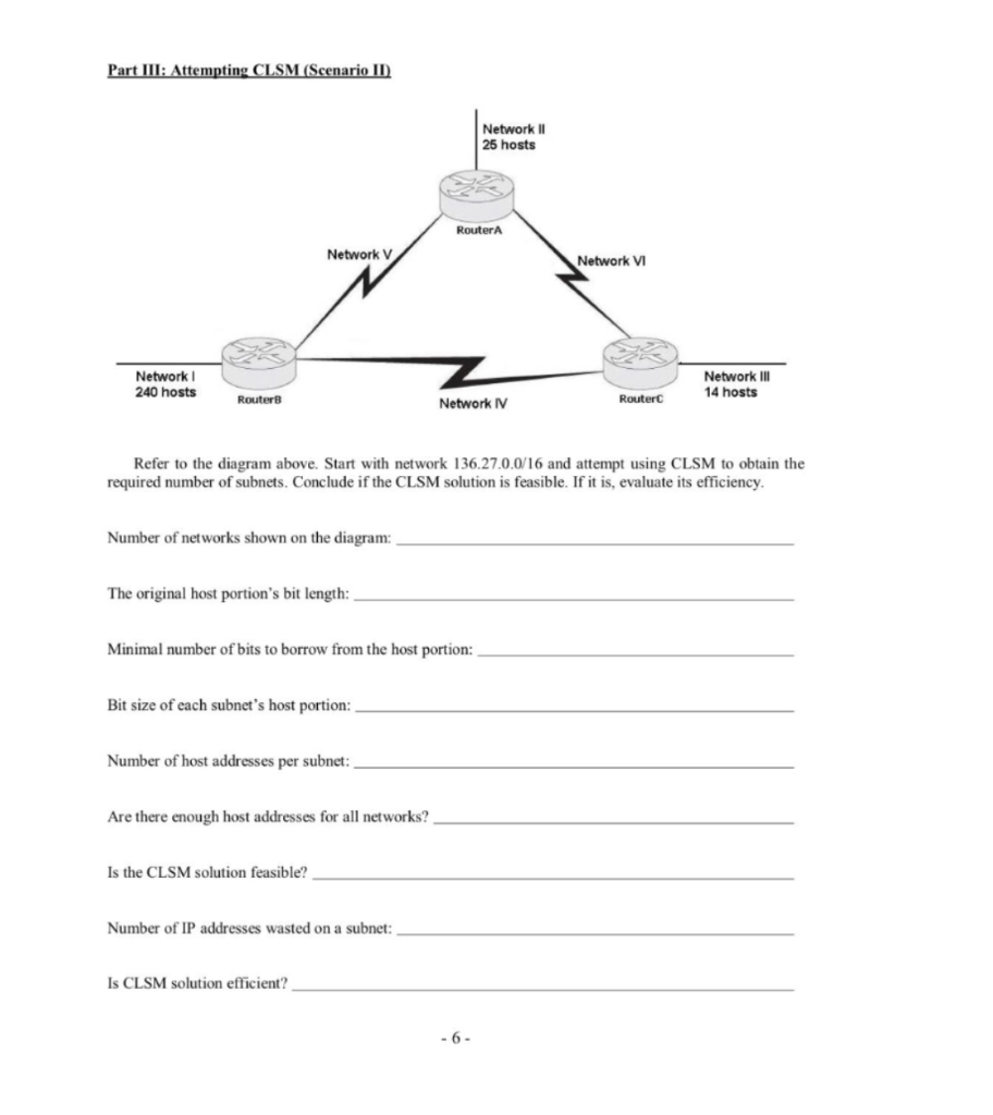 Solved Advanced Classless Inter-Domain Routing (CIDR) | Chegg.com