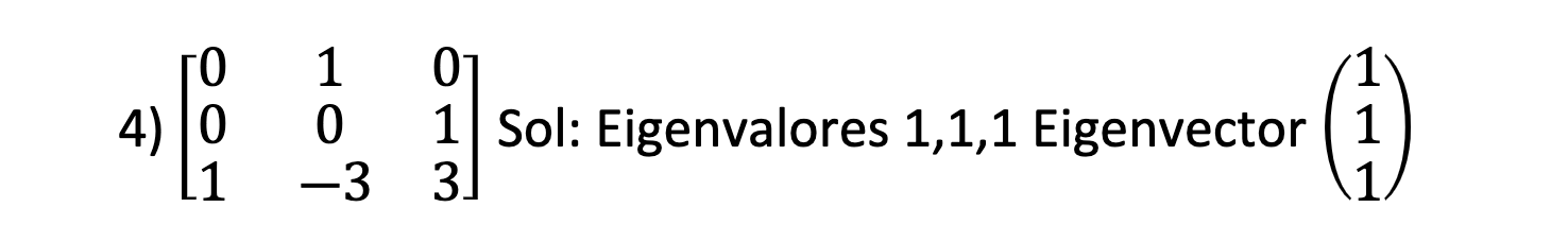 Solved Calcule los valores propios y los vectores propios de | Chegg.com