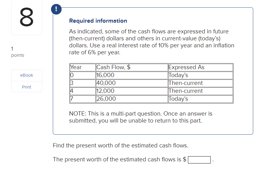 Solved Required information As indicated, some of the cash | Chegg.com