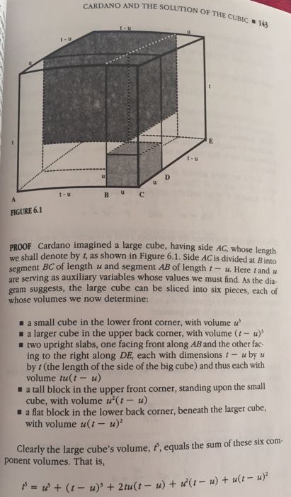 2. Prove Cardano's rule 2 (m 3 for solving the cubic | Chegg.com