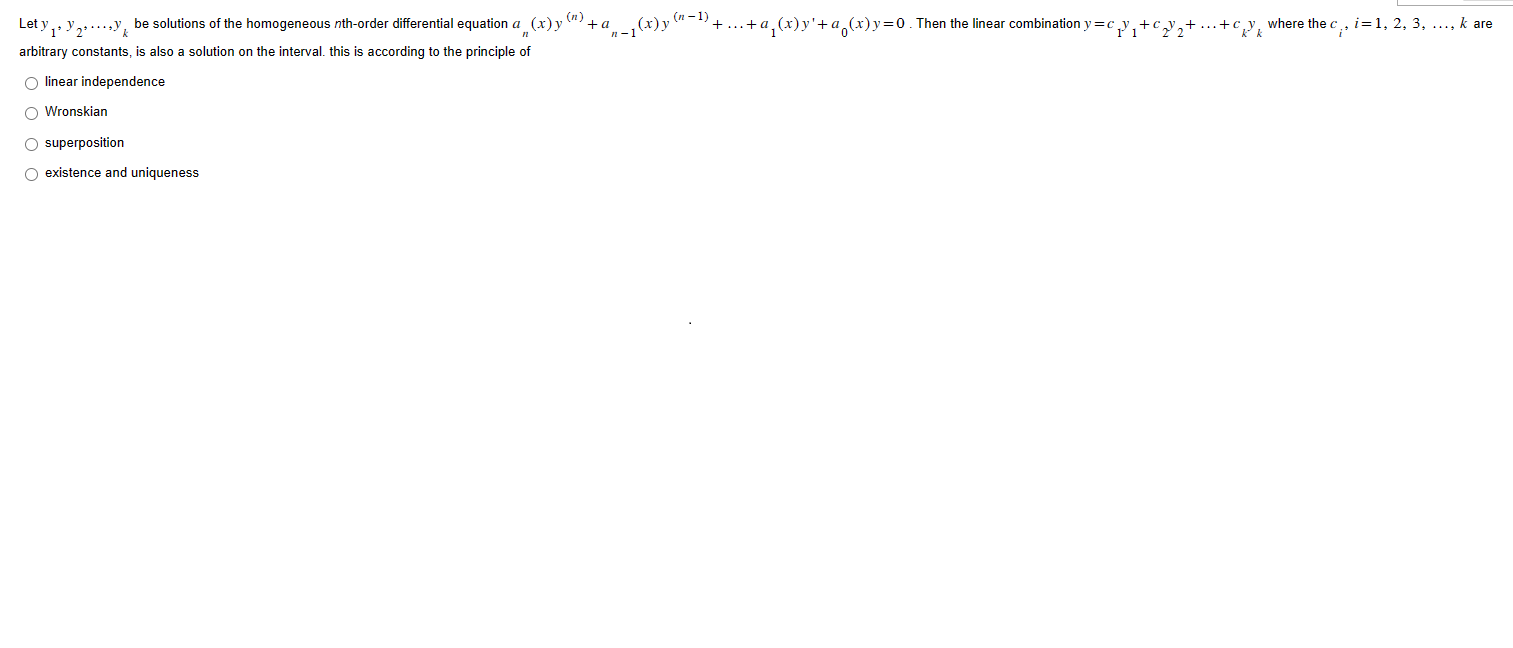 Solved Arbitrary Constants Is Also A Solution On The