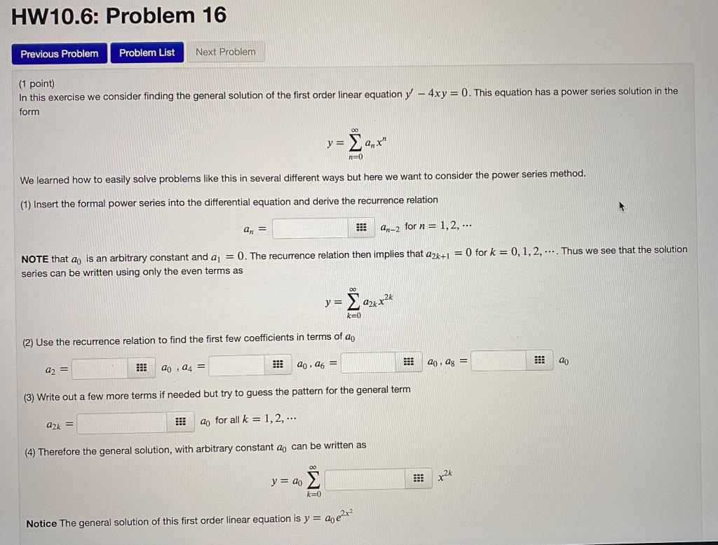 Solved HW10.6: Problem 16 Previous Problem Problem List Next | Chegg.com