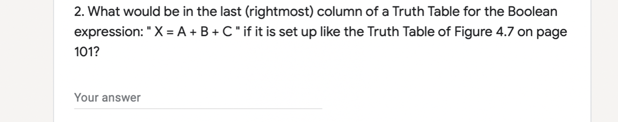 Solved 2. What would be in the last (rightmost) column of a | Chegg.com