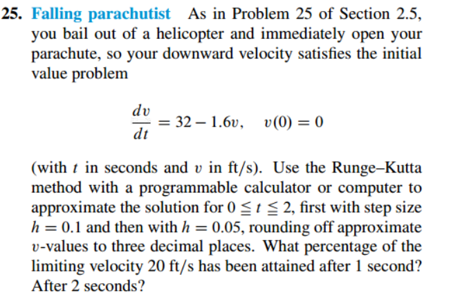 Solved use a spreadsheet to do #25. you must have the h size | Chegg.com