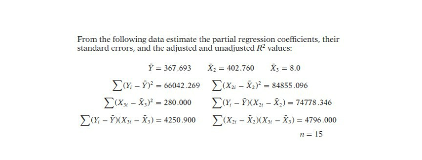 What Is Meant By Partial Regression Coefficients
