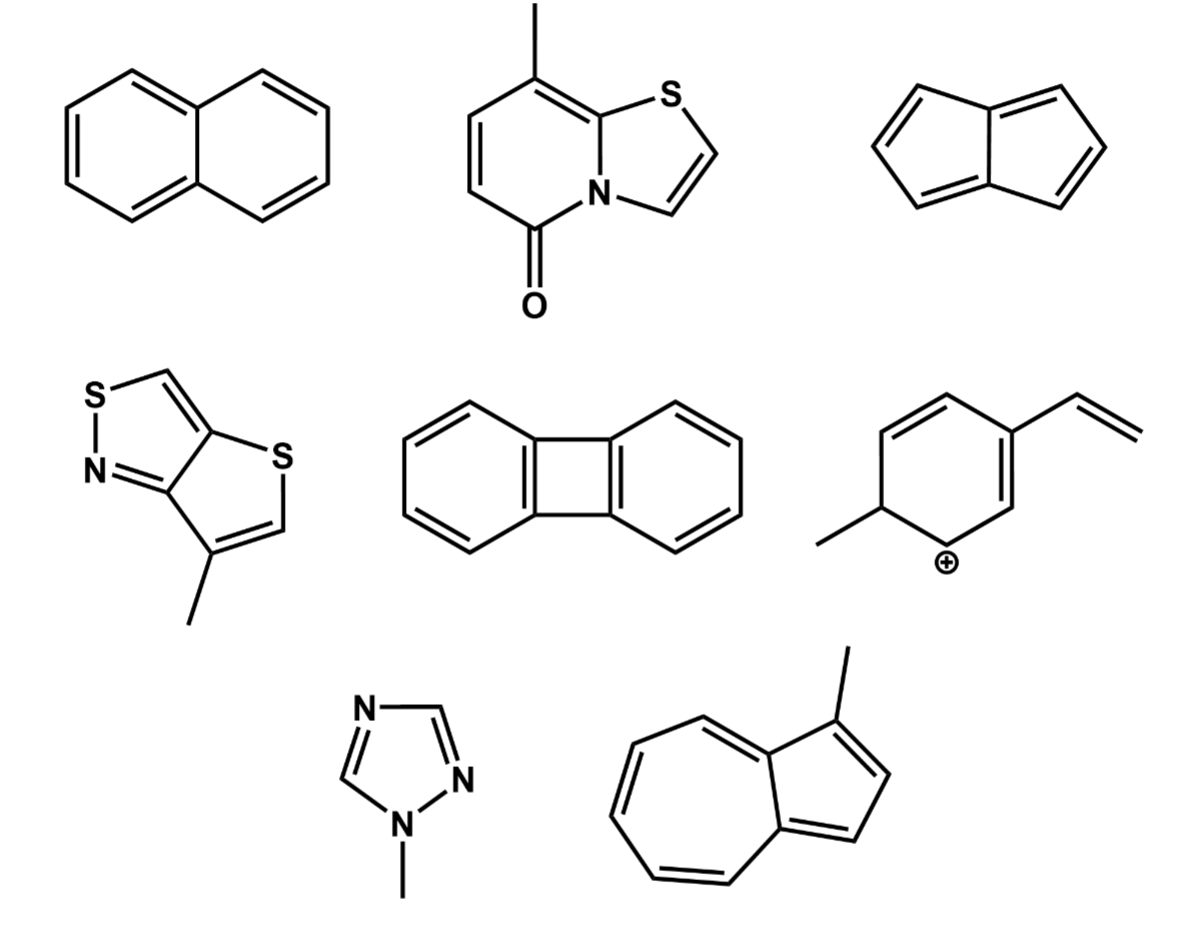 Solved 1.) Label the following molecules as aromatic, | Chegg.com