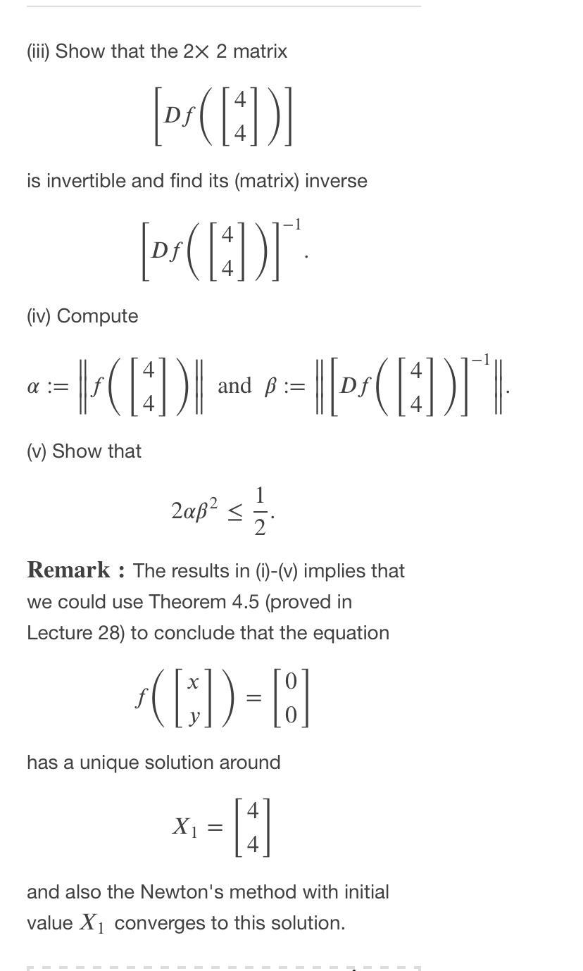 Solved Consider the function f : R2 + R2 defined by | Chegg.com