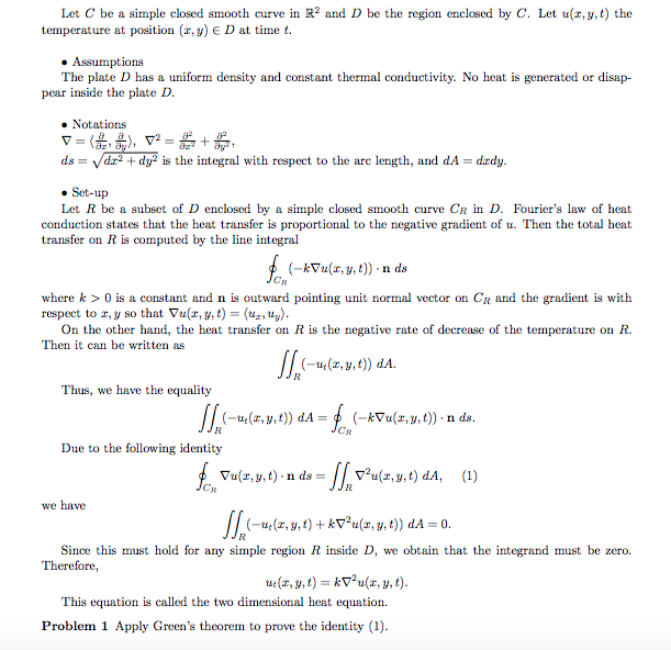 Solved Let C be a simple closed smooth curve in RP and D be | Chegg.com
