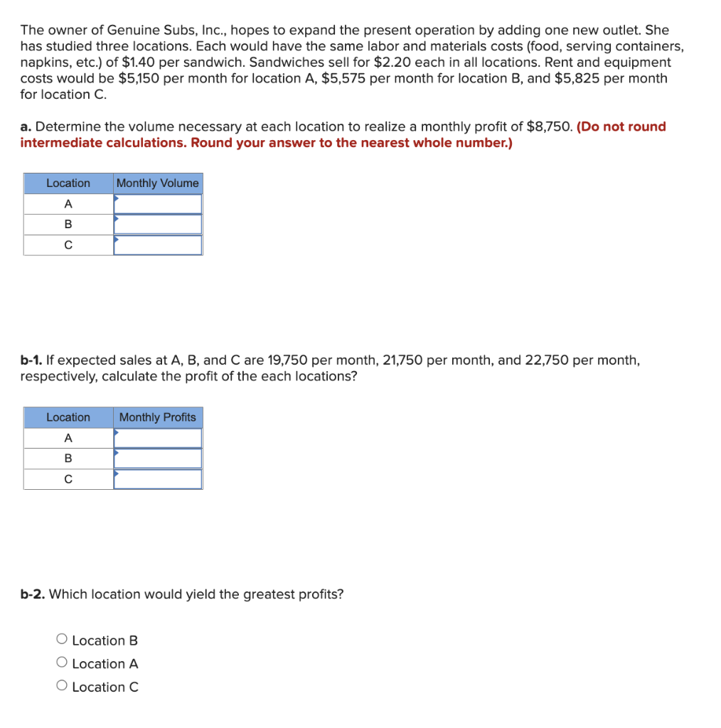 Solved a. How to find the necessary volume to realize | Chegg.com