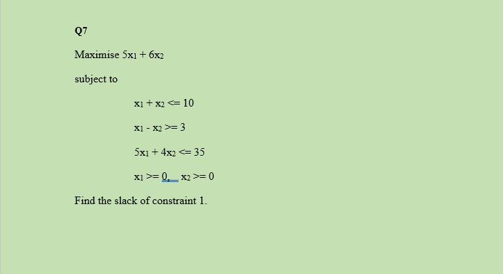 Solved Q4 Find the complete optimal solution to this linear | Chegg.com