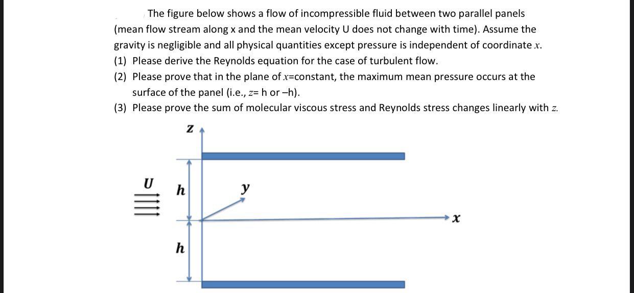 Solved The figure below shows a flow of incompressible fluid | Chegg.com