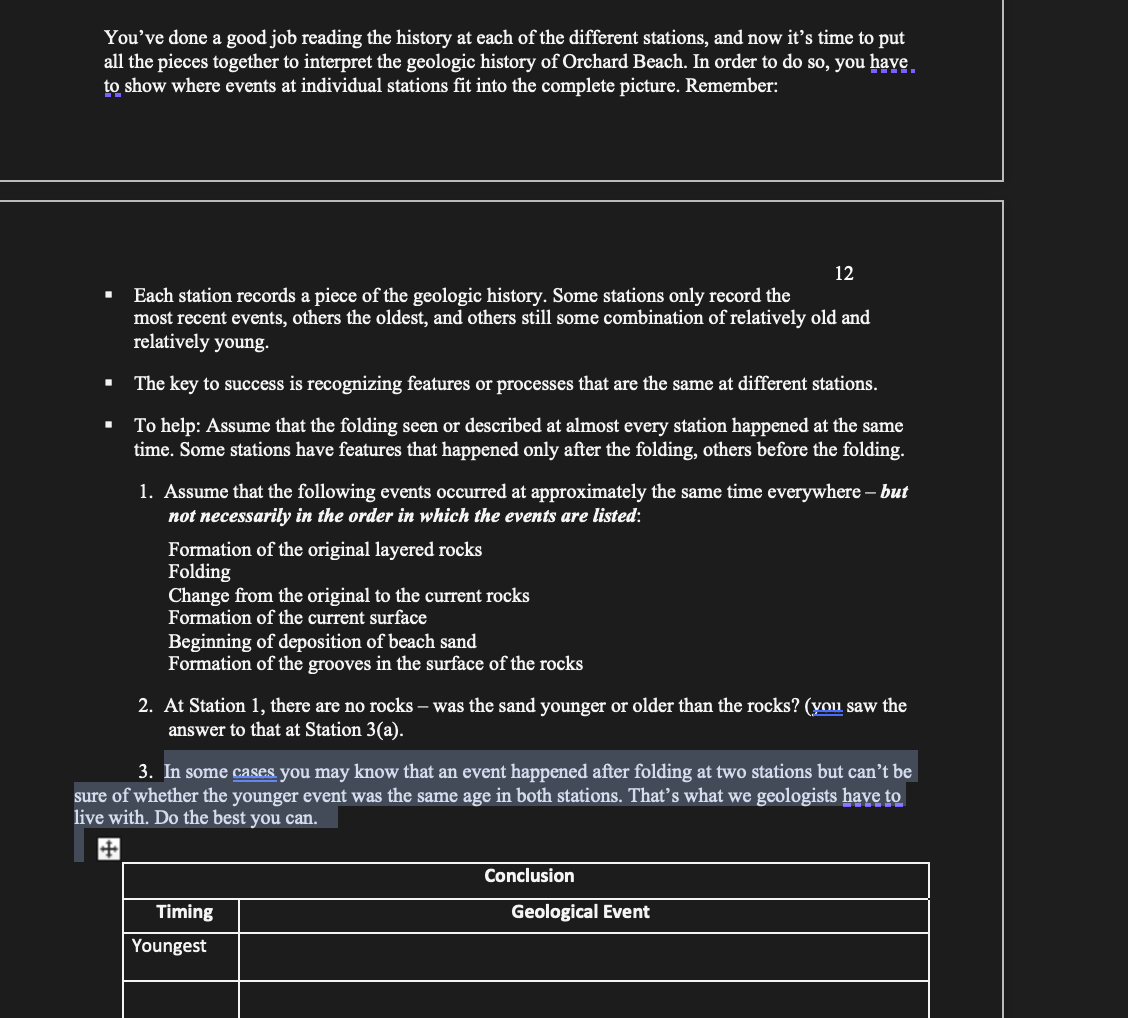 You've done a good job reading the history at each of | Chegg.com