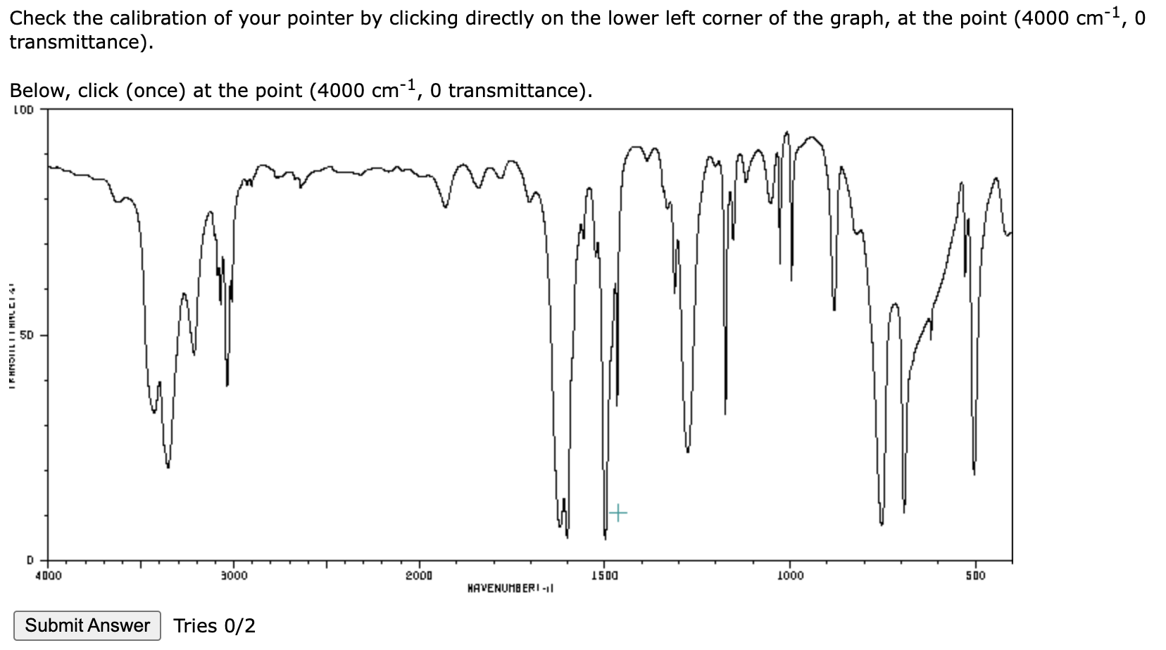 Solved Check the calibration of your pointer by clicking | Chegg.com
