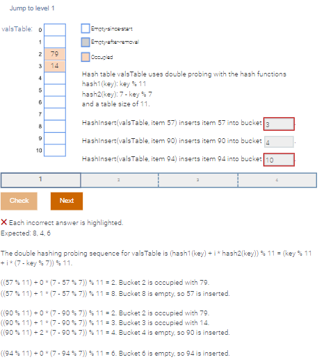 Solved Hello Hi! I was doing doubling hashing and I'm | Chegg.com