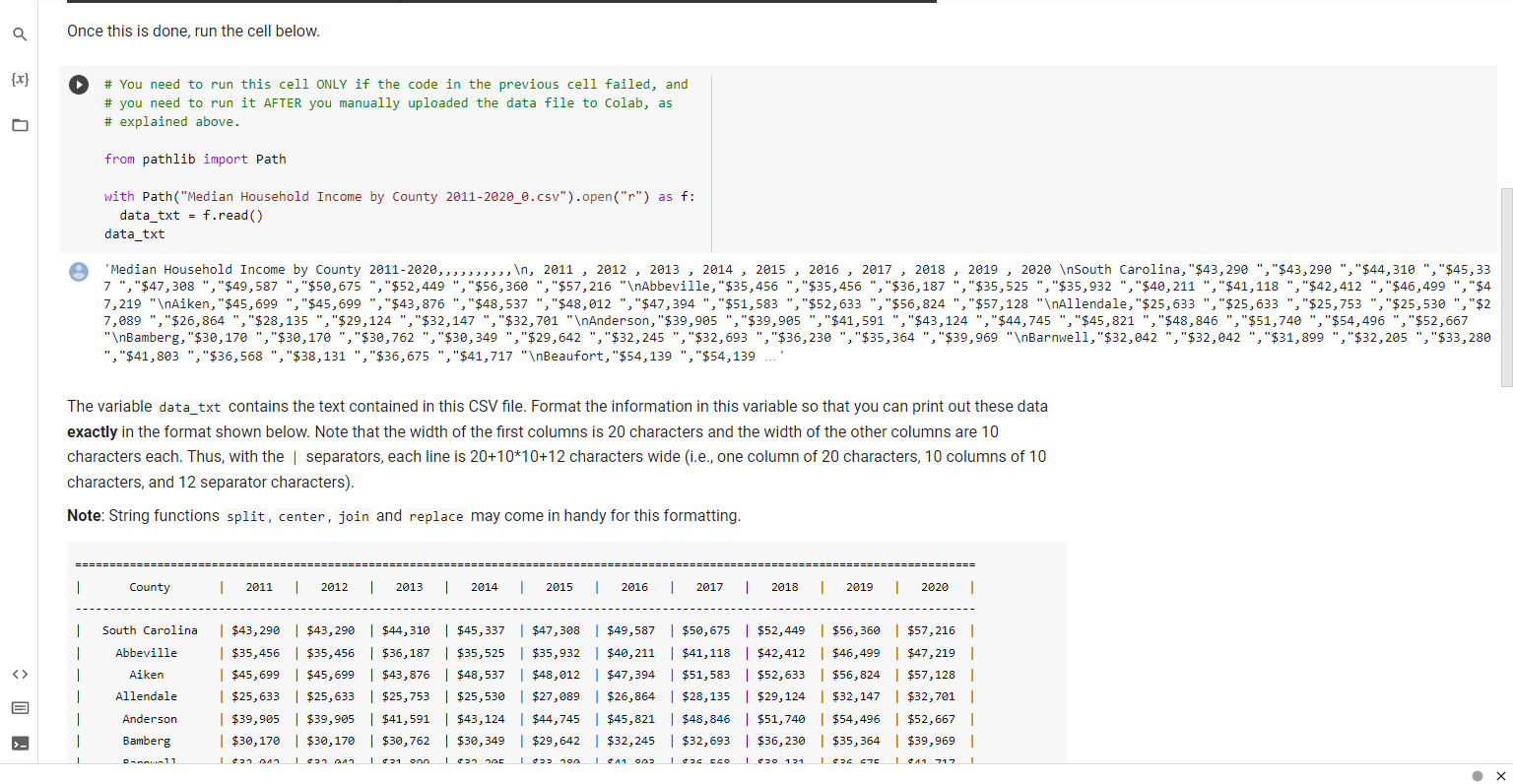Lab 4. String formatting Nowadays, governments have | Chegg.com
