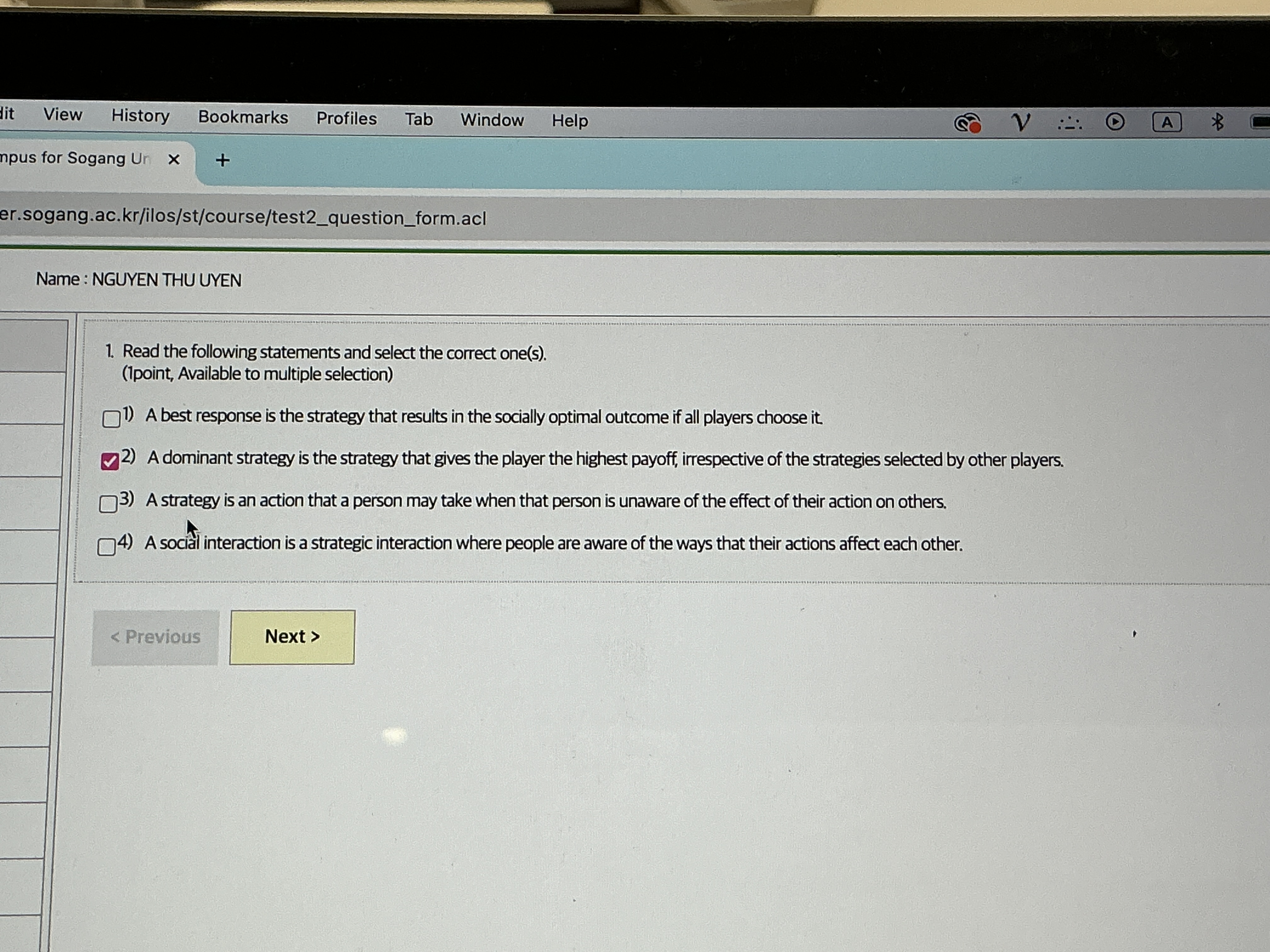 Solved 1. ﻿Read the following statements and select the | Chegg.com