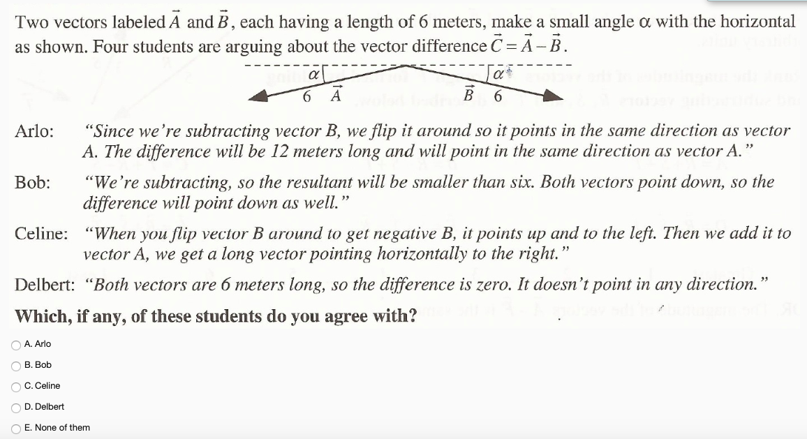 Solved Two vectors labeled A and B, each having a length of | Chegg.com