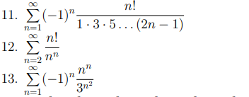 Solved use convergence tests (mostly ratio and root tests) | Chegg.com