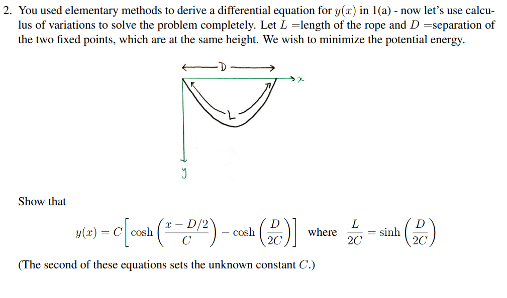 Solved 2. You used elementary methods to derive a | Chegg.com