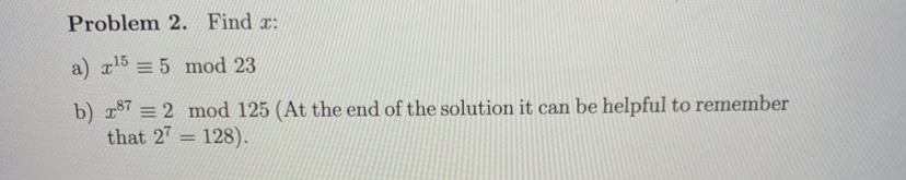 Solved Problem 2. ﻿Find x | Chegg.com