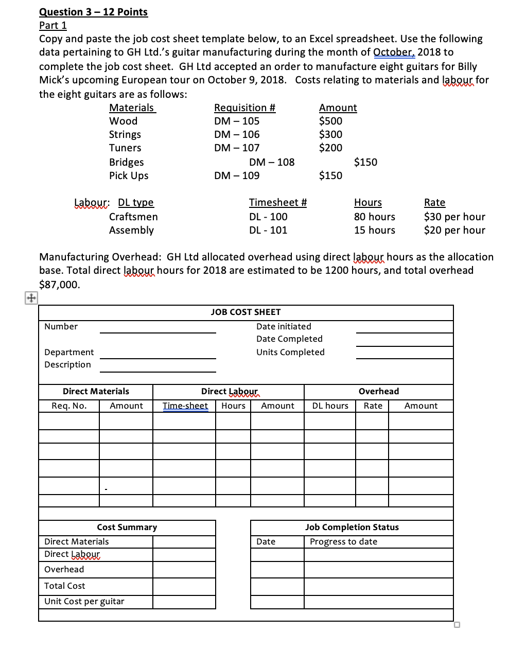 Solved ion 3 12 Points Part 1 Copy And Paste The Job Chegg
