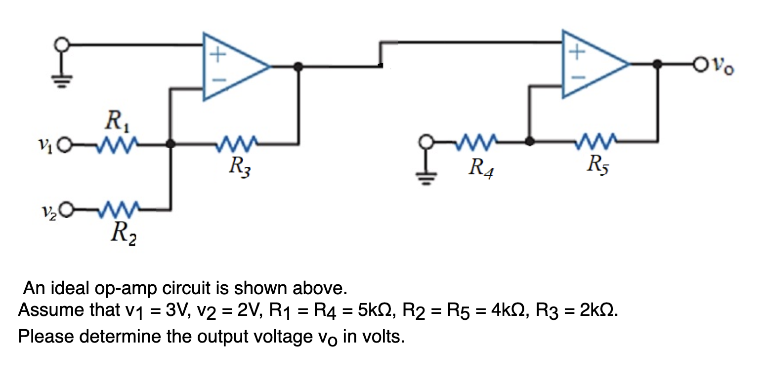 An ideal op-amp circuit is shown above, with dc | Chegg.com