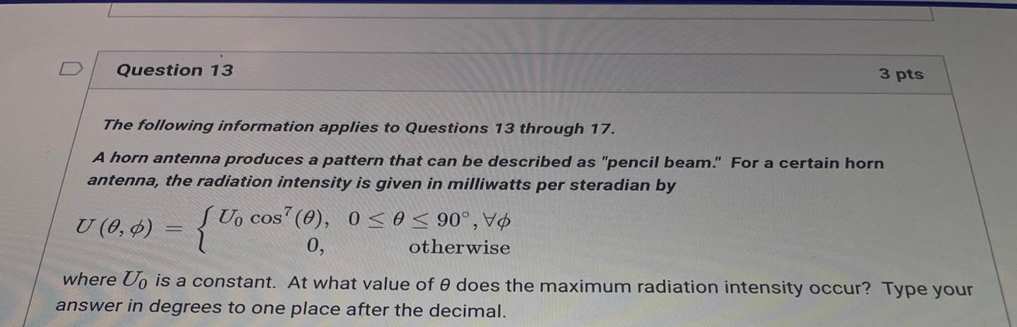 Solved Question 13 3 pts The following information applies | Chegg.com