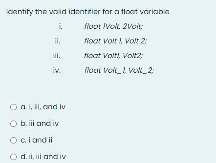 Solved The instruction counter++ will O a. display an error. | Chegg.com