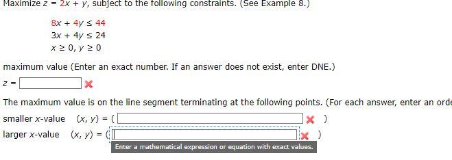 Solved Maximize z=2x+y, subject to the following | Chegg.com