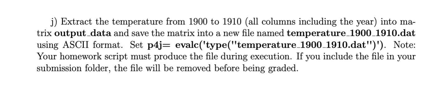 Solved Problem 4: Download the file temperature.dat from | Chegg.com