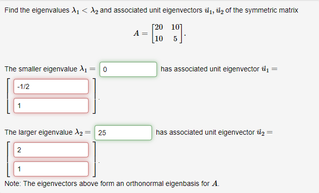 Solved Find the eigenvalues λ1